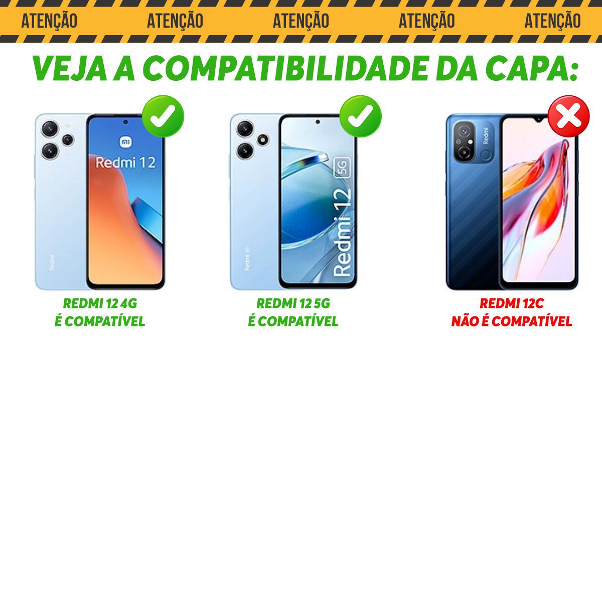 Capa Capinha Case Redmi 12 - Protetora Resistente Militar Anti Impacto ...