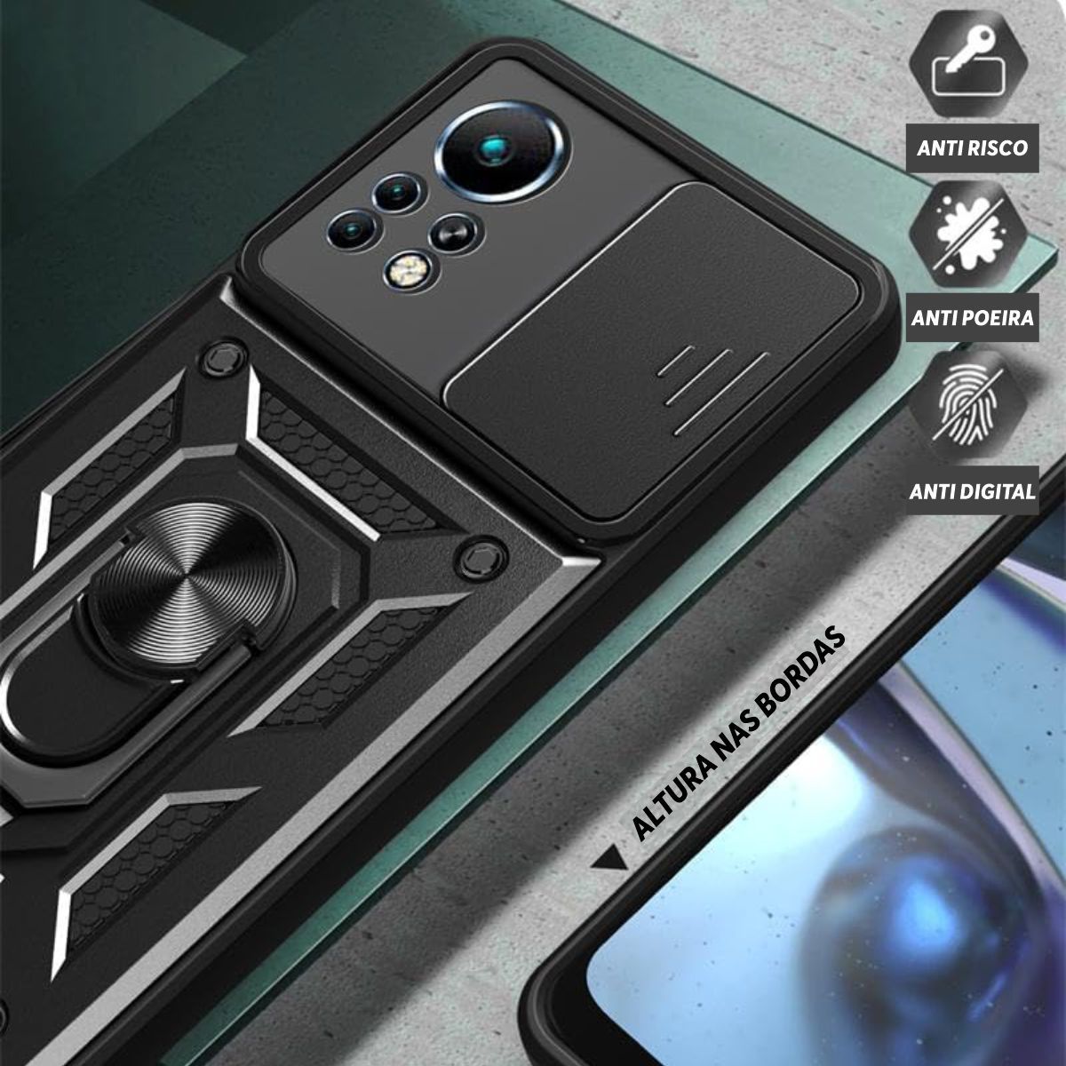 Capa Capinha Case Infinix Note 11 Pro - Protetora Resistente Militar ...