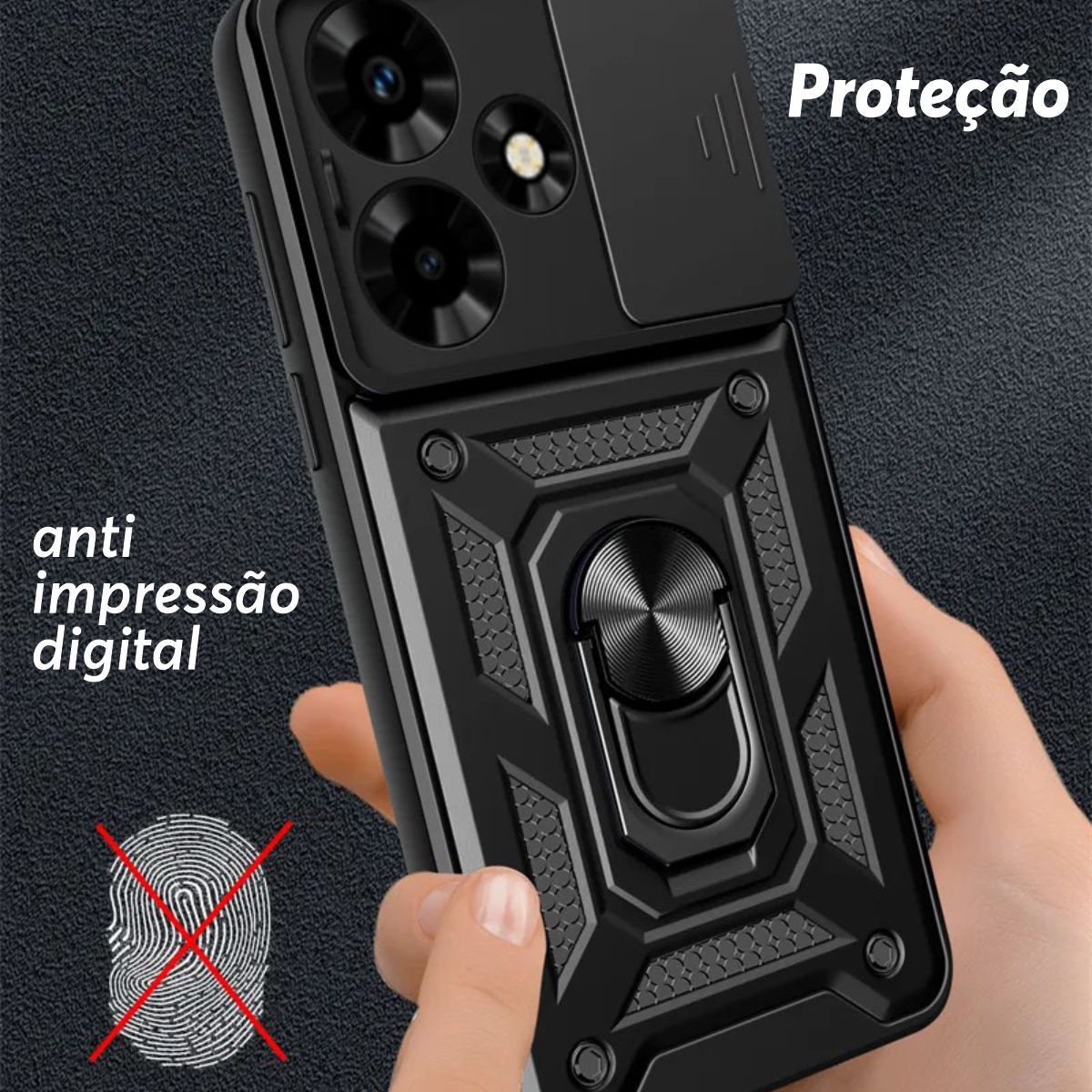Capa Capinha Case Infinix Hot 30i Protetora Resistente Militar