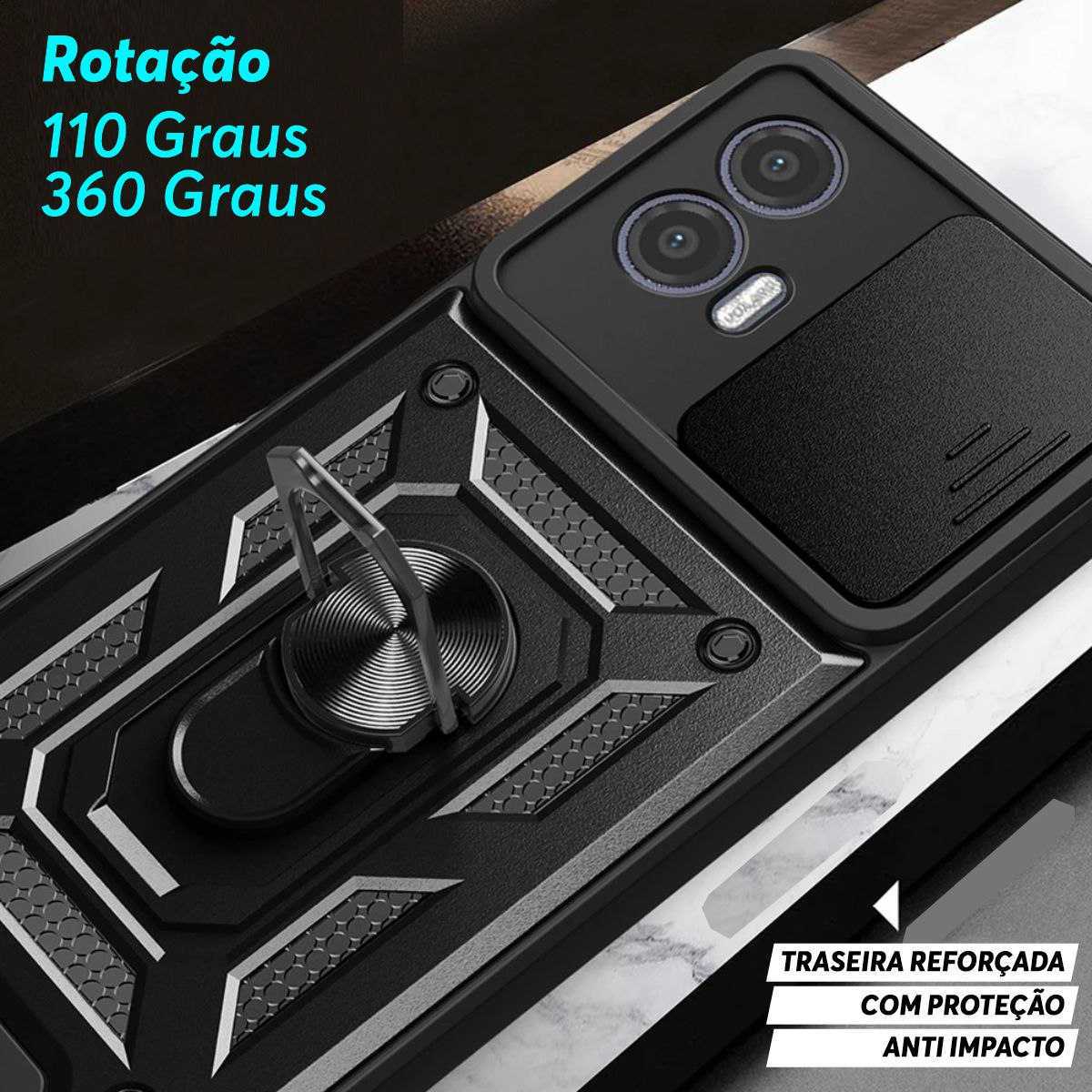 Capa Capinha Case Motorola Moto G34 - Protetora Resistente Militar ...