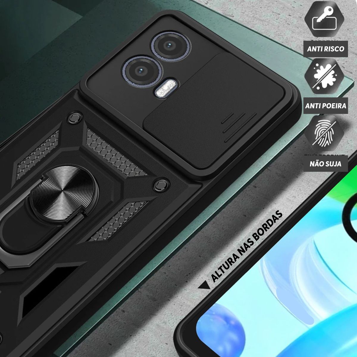Capa Capinha Case Motorola Moto G34 - Protetora Resistente Militar ...