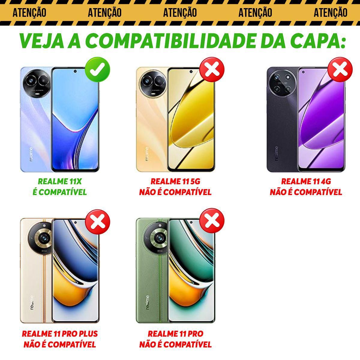 Capa Capinha Case Realme 11X - Protetora Resistente Militar - Chroma ...