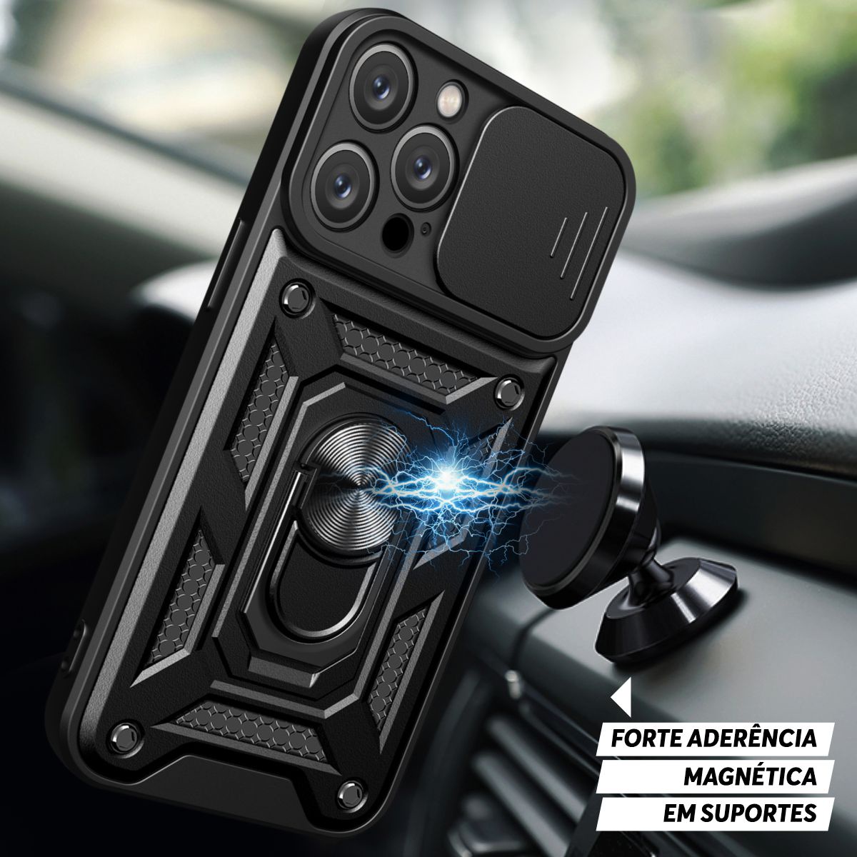 Capa Capinha Case iPhone 16 Pro - Protetora Resistente Militar - Chroma ...