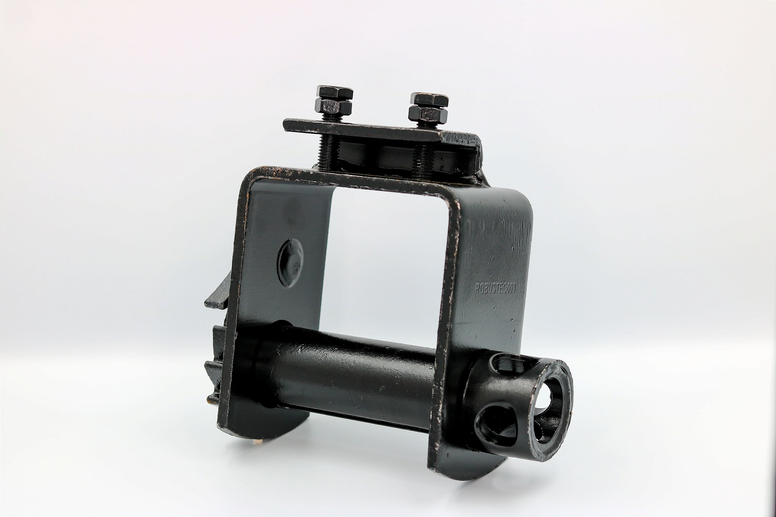 Catraca Fixa 100mm com cantoneira preta | PowerCarga - PowerCarga