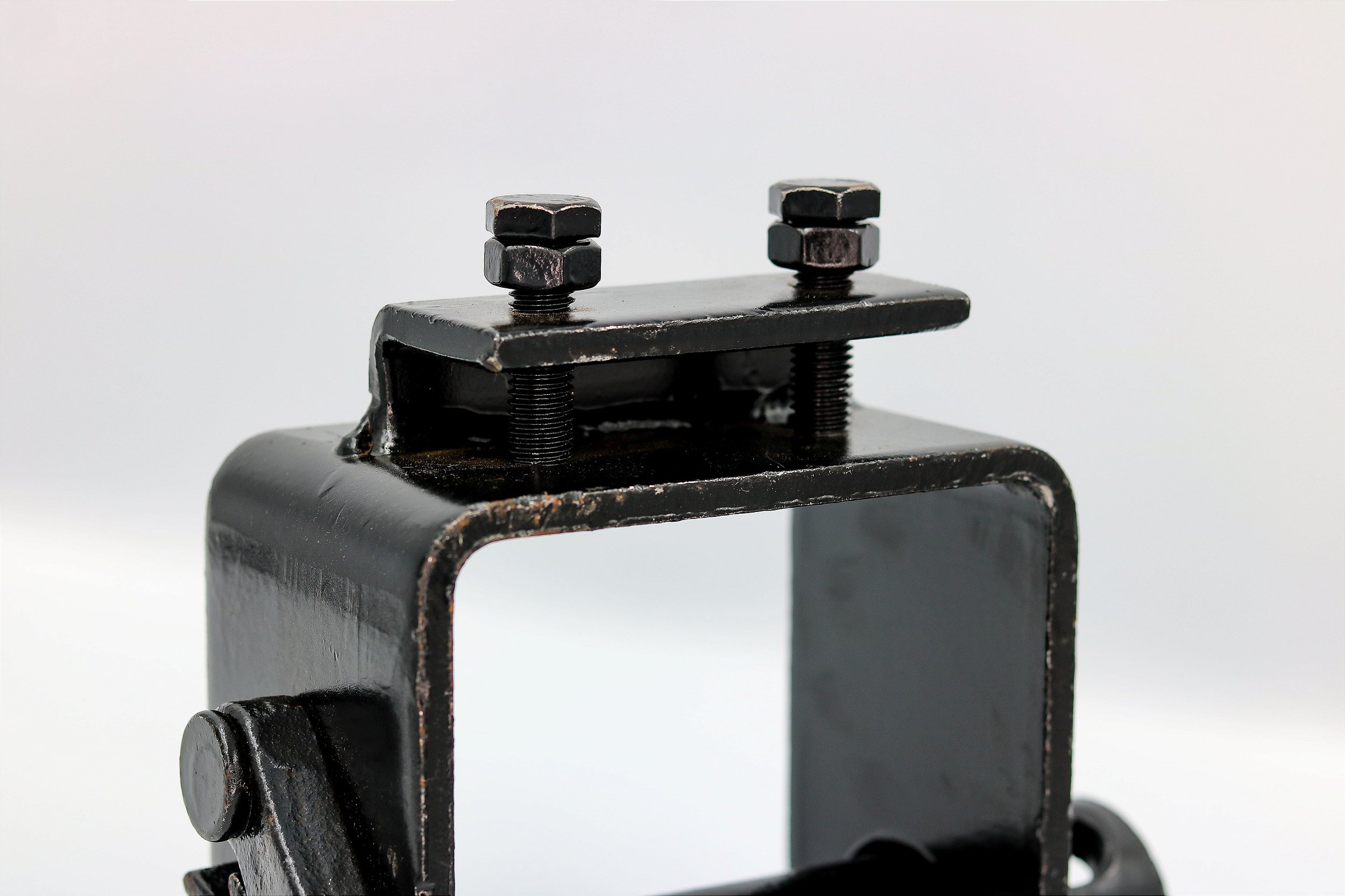 Catraca Fixa 100mm com cantoneira preta | PowerCarga - PowerCarga