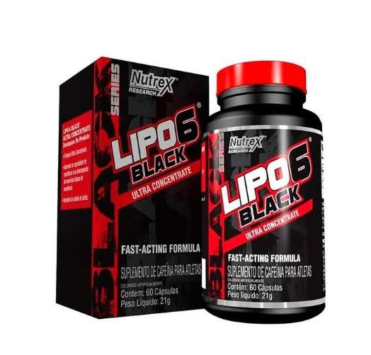 LIPO 6 BLACK 60 CÁPSULAS - NUTREX RESEARCH - Empório do Atleta