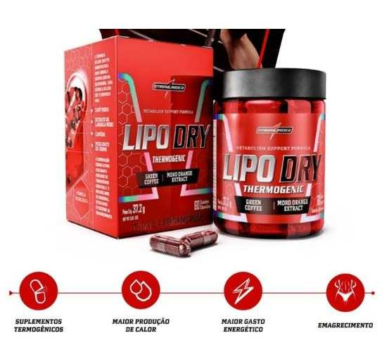 LIPO DRY 60 CÁPSULAS - INTEGRALMÉDICA - Empório do Atleta