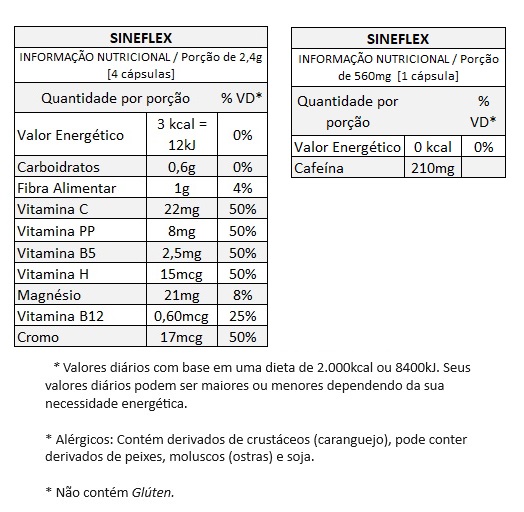 SINEFLEX 150 CÁPSULAS - POWER SUPPLEMENTS - Empório do Atleta
