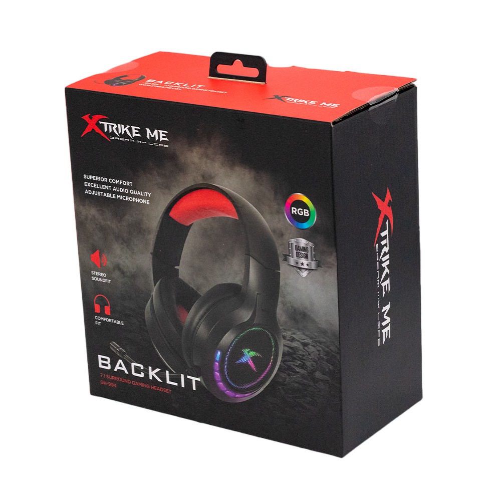 Fone de Ouvido Headset Gamer Xtrike Me - GH-904 RGB, USB 7.1 - Racer X ...
