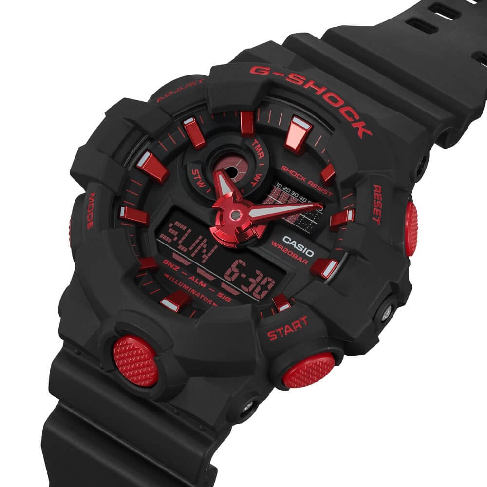 Relógio Casio G-Shock Masculino GA-700BNR-1ADR Ignite Red - MisterTime