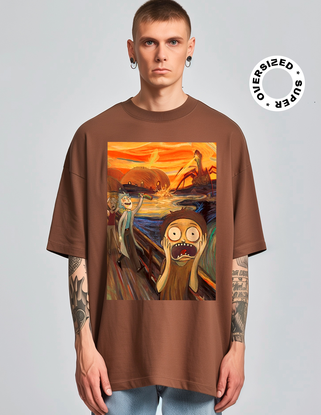 Camiseta Oversized Super Rick and Morty O Grito - Sensorial, camisetas ...