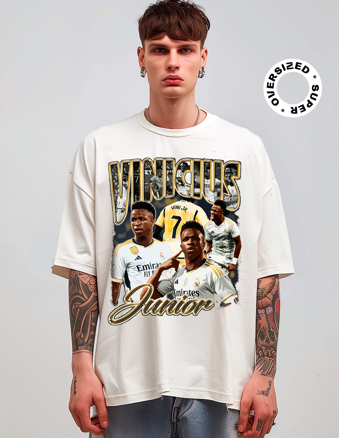Camiseta Oversized Super Vini Jr - Sensorial, camisetas exclusivas, compre online