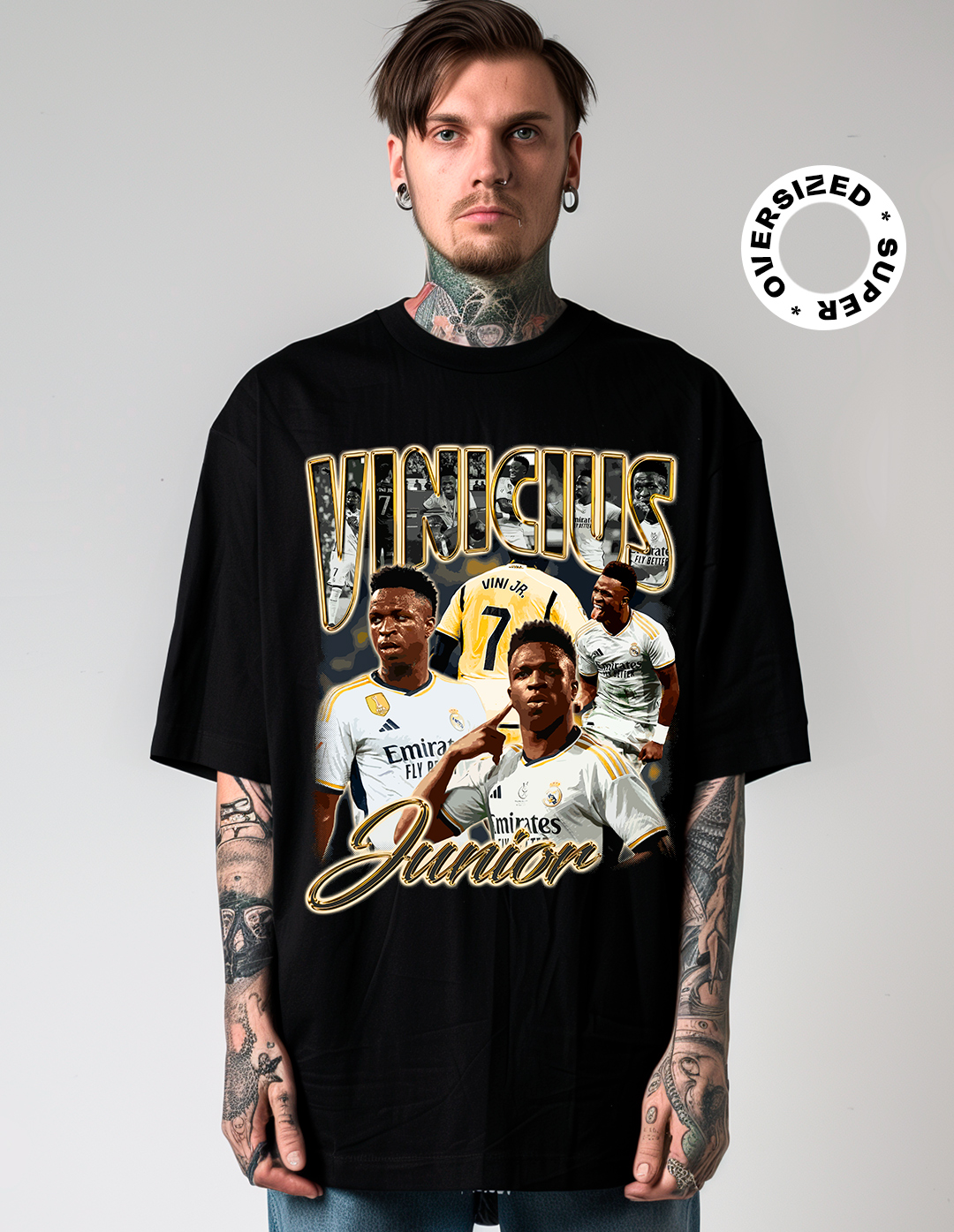 Camiseta Oversized Super Vini Jr - Sensorial, camisetas exclusivas, compre online