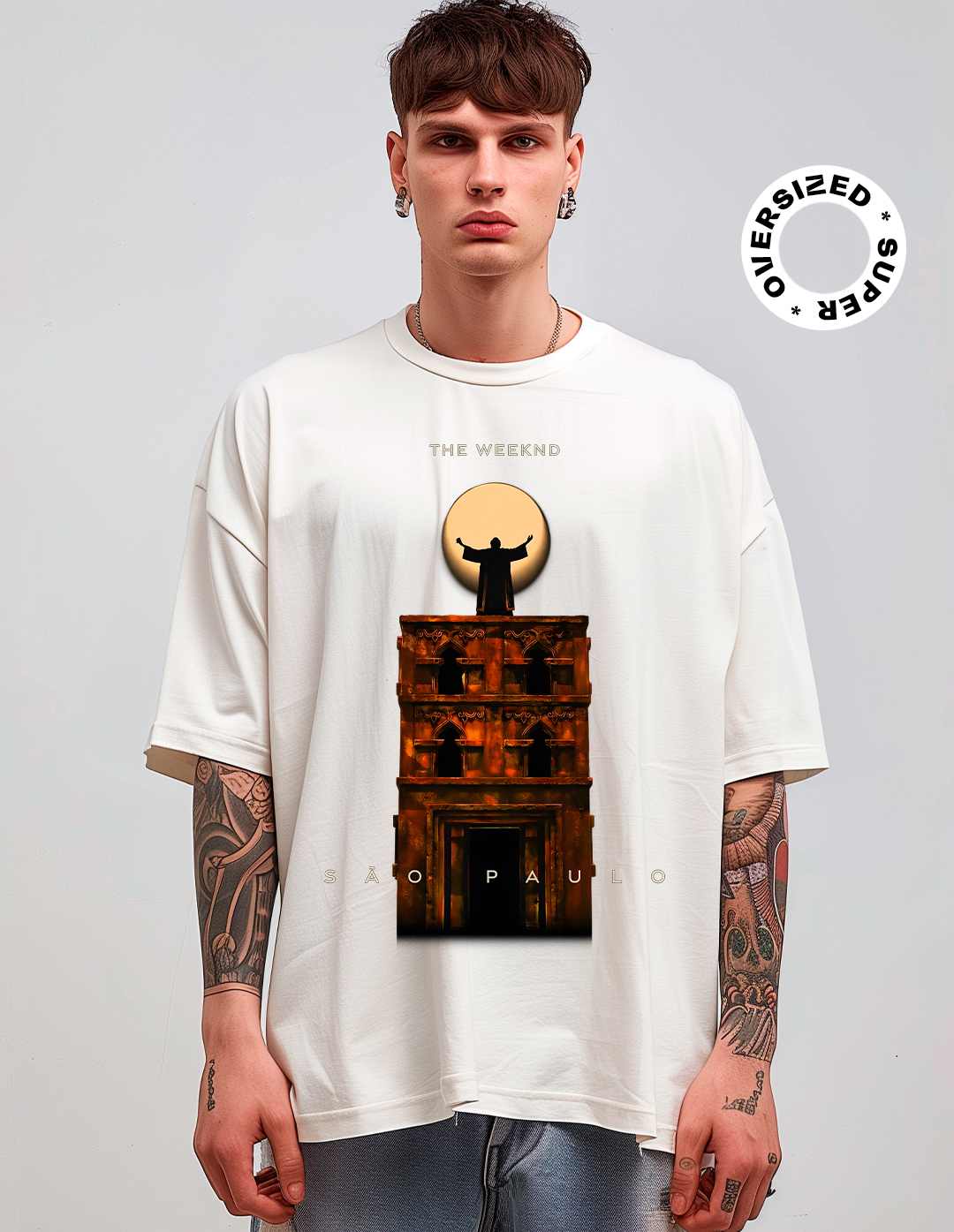 Camiseta Oversized Super The Weeknd São Paulo - Sensorial, camisetas ...