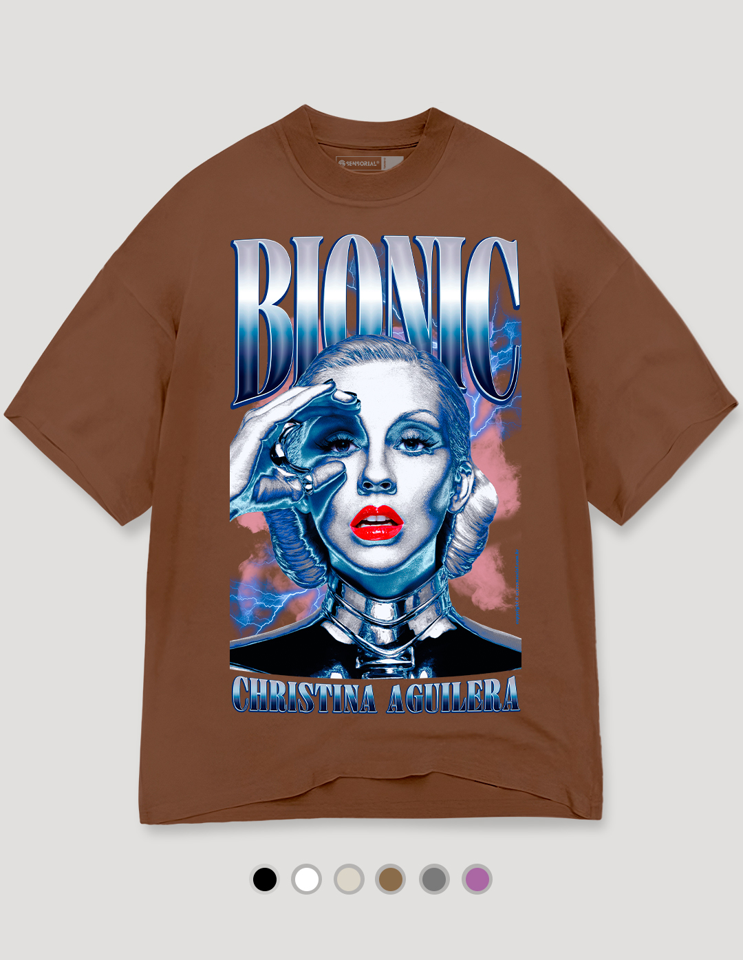 Camiseta Oversized Tubular Christina Aguilera Bionic - Sensorial, camisetas exclusivas, compre ...