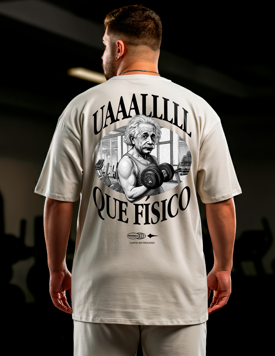 Camiseta Oversized Plus Size Treino Ual Que Físico - Sensorial ...
