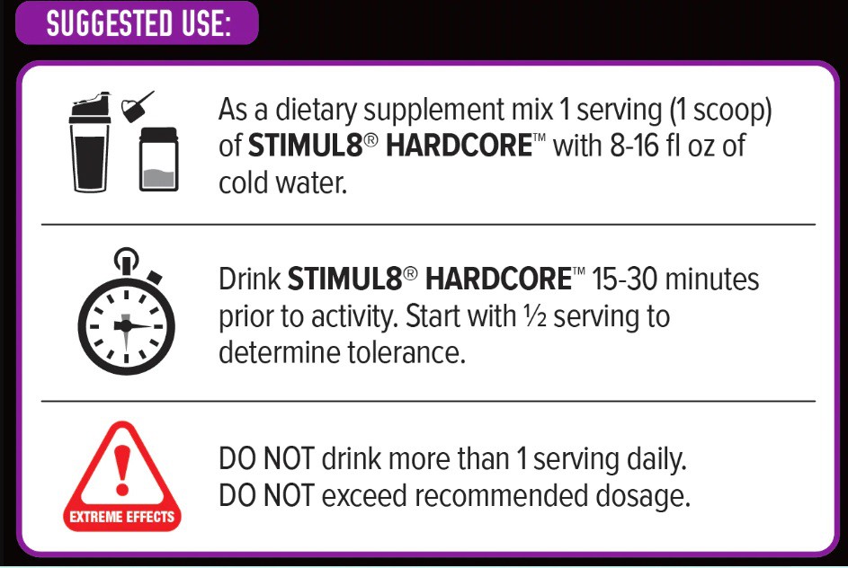 STIMUL8 HARDCORE FINAFLEX PRE TREINO 201 GR 30 DOSES IMPORTADO - C&B ...