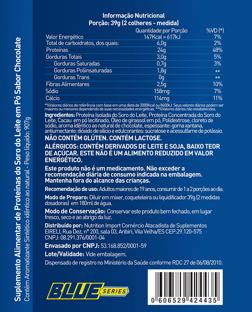 MAXY WHEY 900 GR + BRINDE - BLUE SERIES - C&B NUTRITION