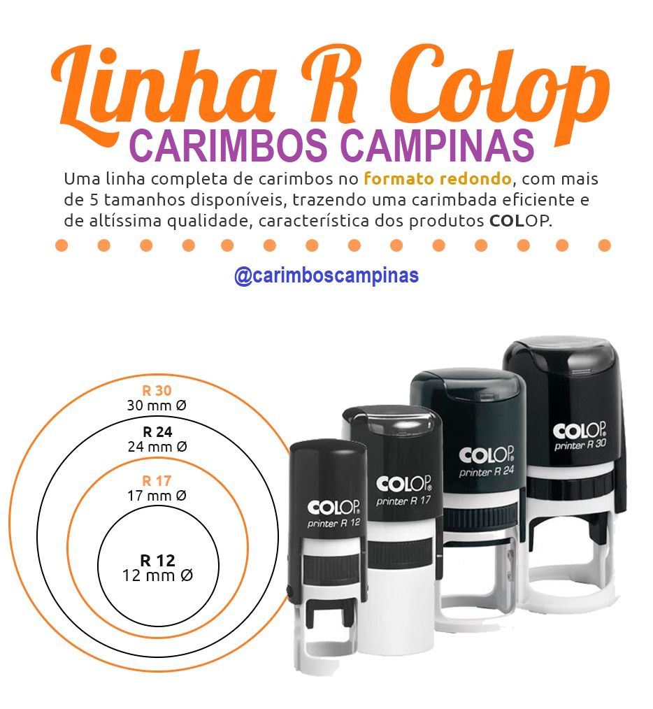 Carimbo Colop R12 Printer - Carimbos Campinas