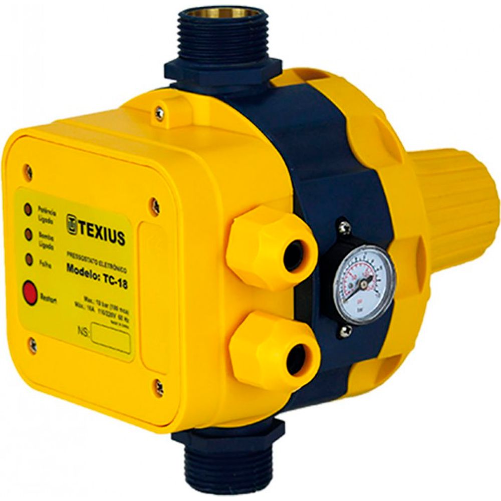 Pressostato Eletrônico Texius TC-18 Bivolt Para Pressurizar Bombas - A ...