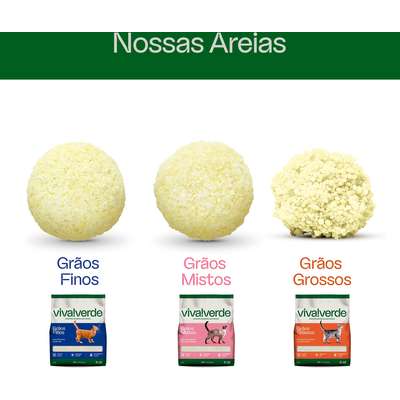 Areia Higiênica petfive Viva Verde Limpeza Plena para Gatos - Masterpet