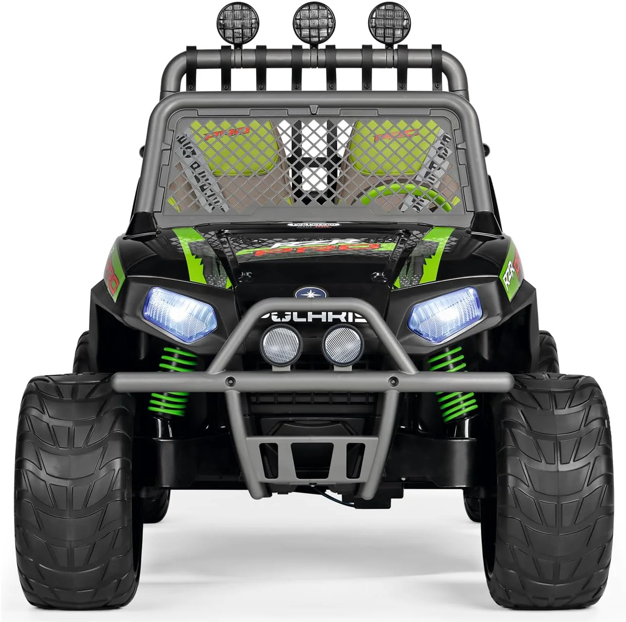 Carro Carrinho Elétrico Polaris Rzr pro Green Shadow - Baby Lover