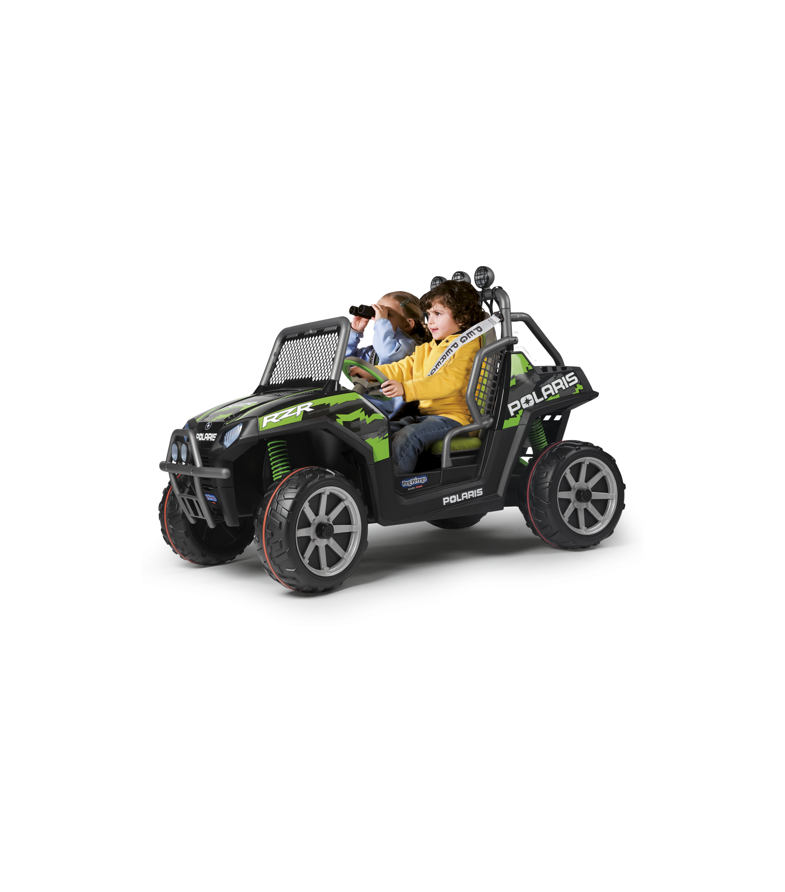 Carro Carrinho Elétrico Polaris Rzr pro Green Shadow - Baby Lover