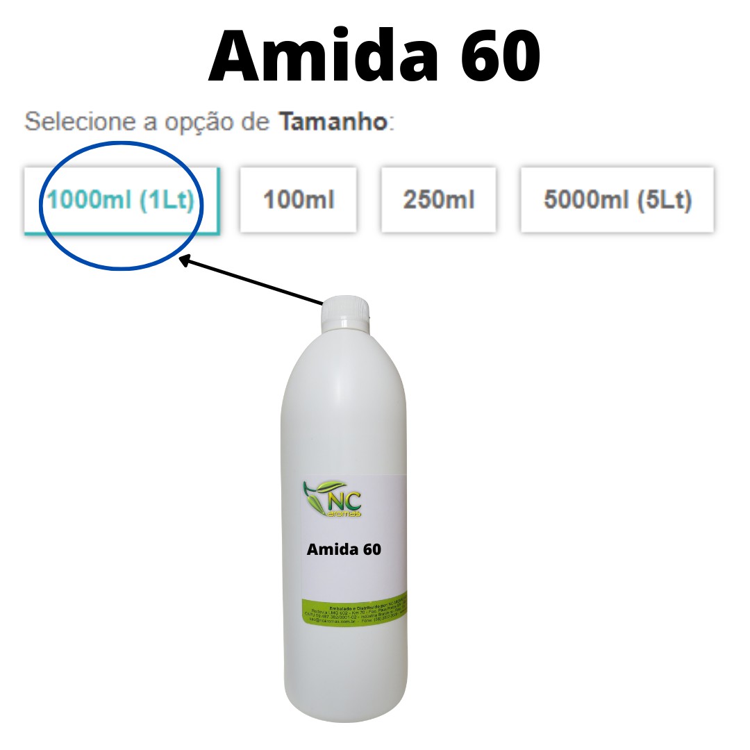 Amida 60 Espessante e Estabilizante de Espuma - NC Aromas