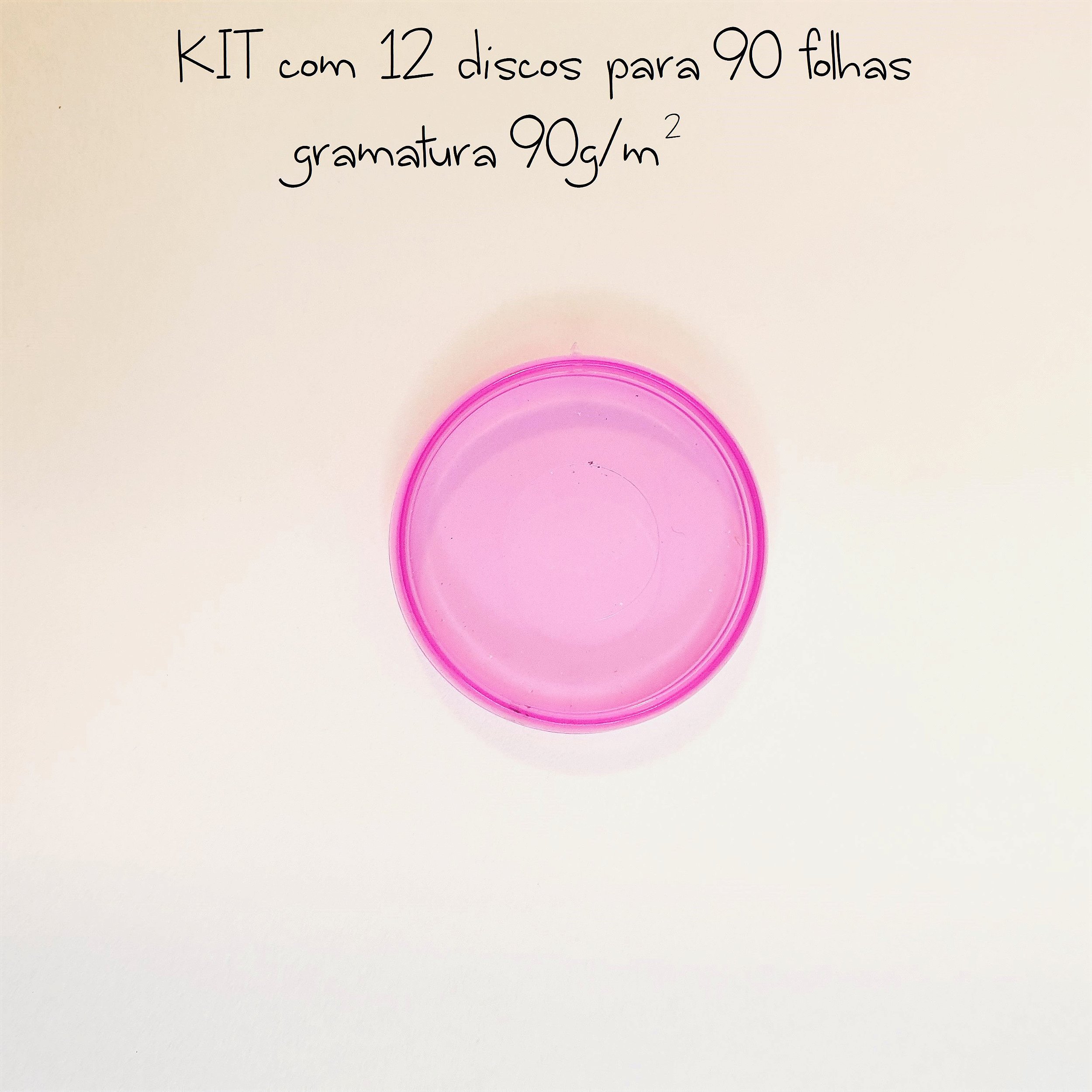 Discos Coloridos Translúcidos Sortidos para 90 folhas - kit com 12 ...