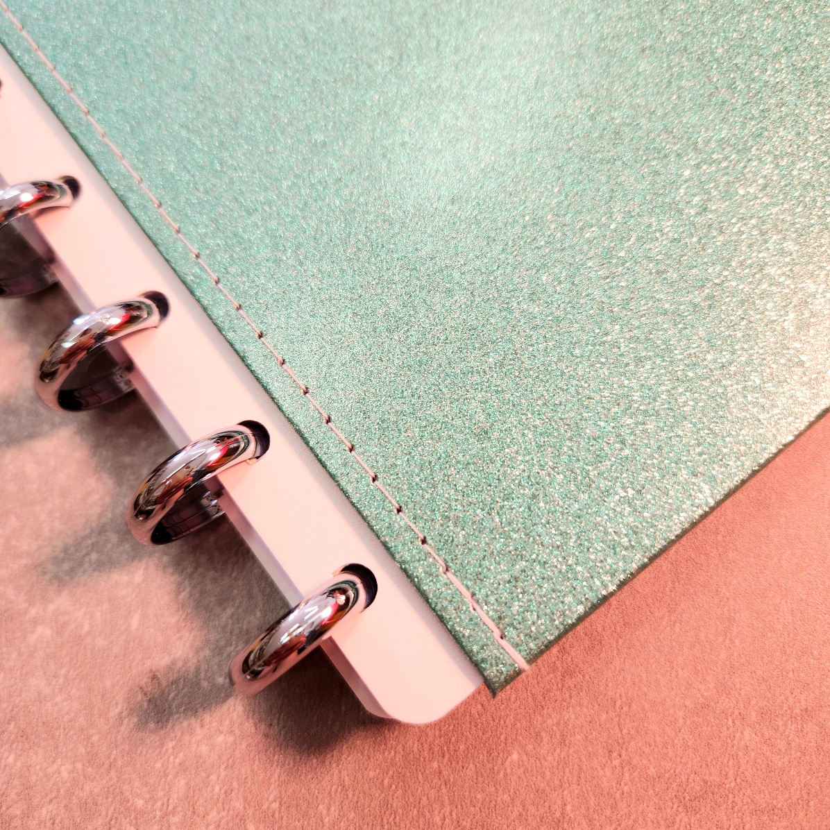 Caderno OCTO de Disco Capa Dura Glitter Verde Edição Limitada P ...