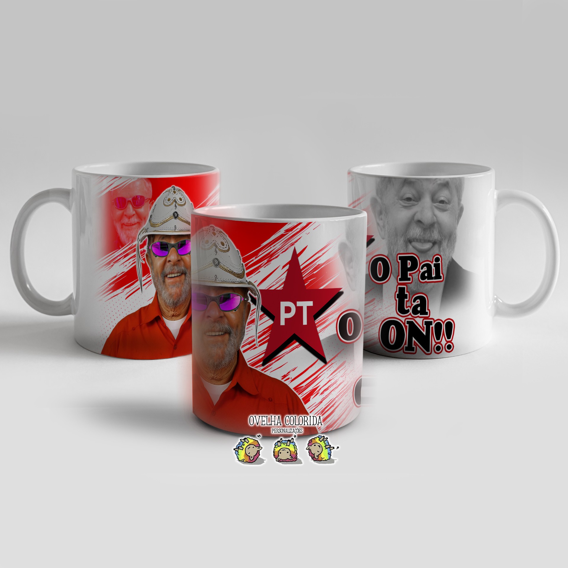 Pack Artes Lula 2022 - 10 artes - PSD E JPEG - Ovelha colorida