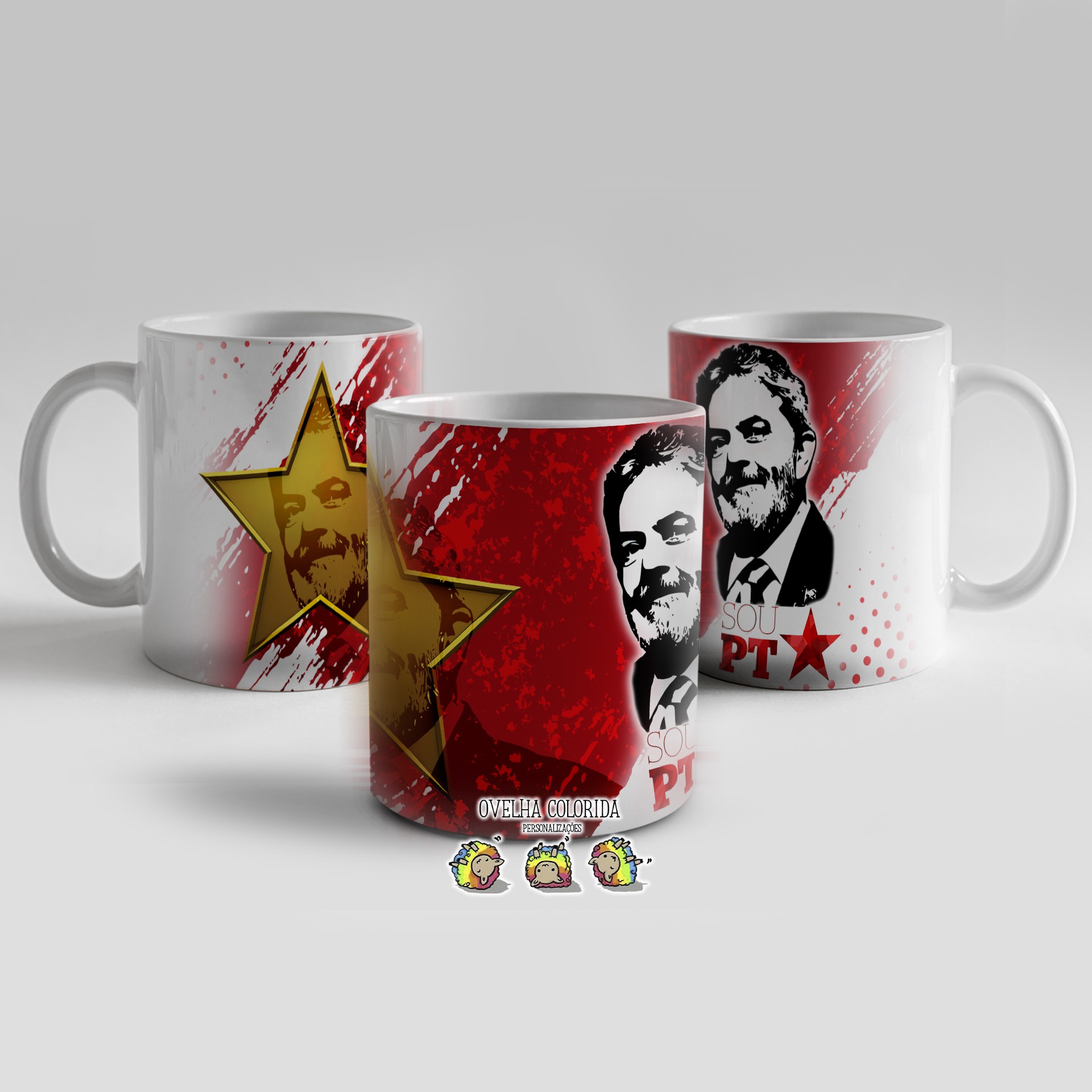 Pack Artes Lula 2022 - 10 artes - PSD E JPEG - Ovelha colorida