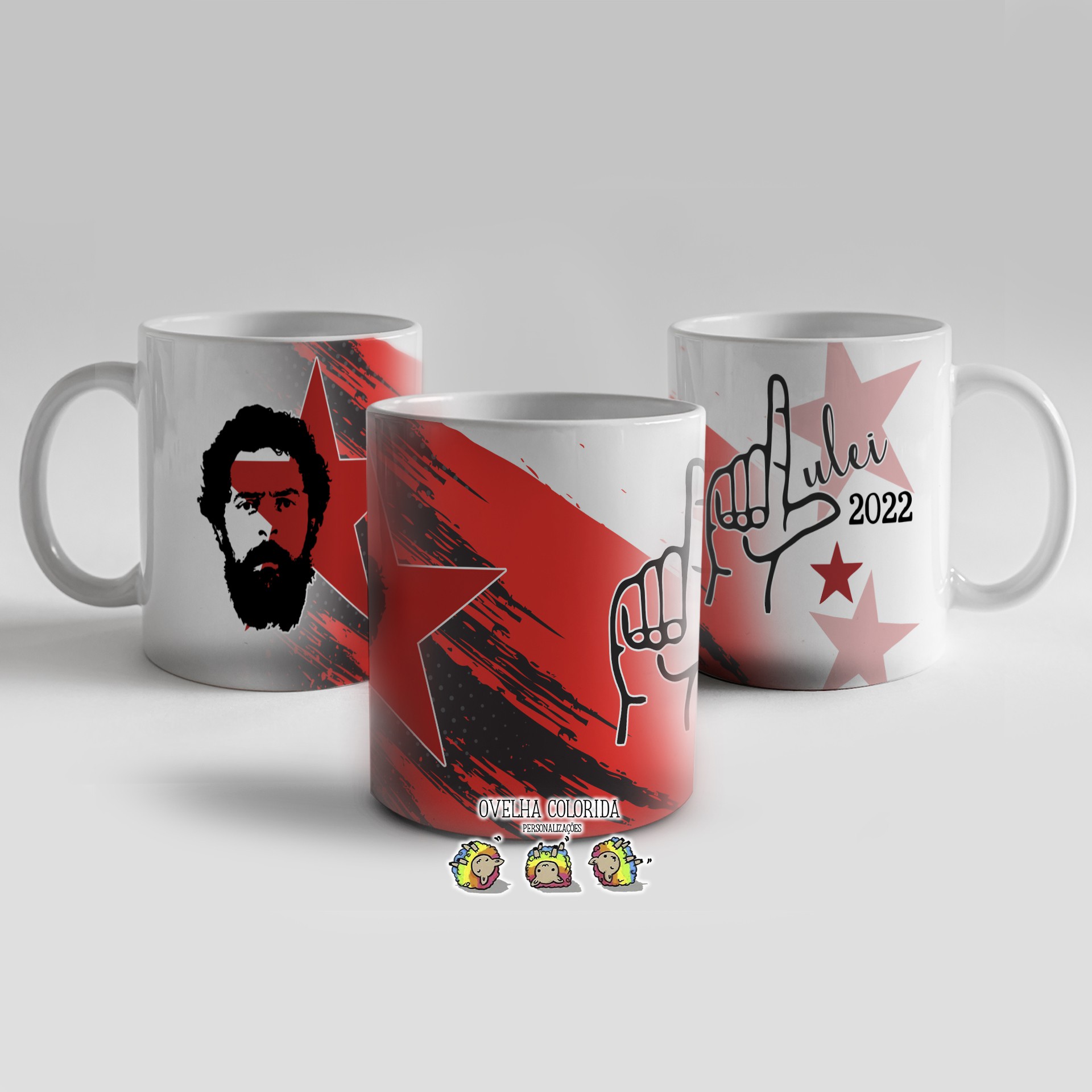 Pack Artes Lula 2022 - 10 artes - PSD E JPEG - Ovelha colorida