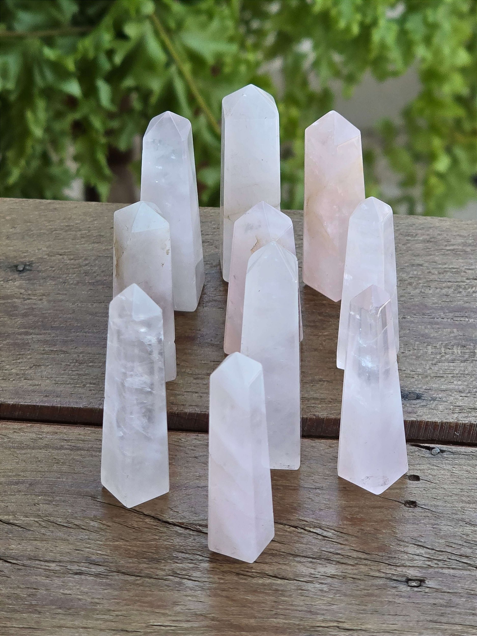 Obelisco de Quartzo Rosa - Liandry Cristais