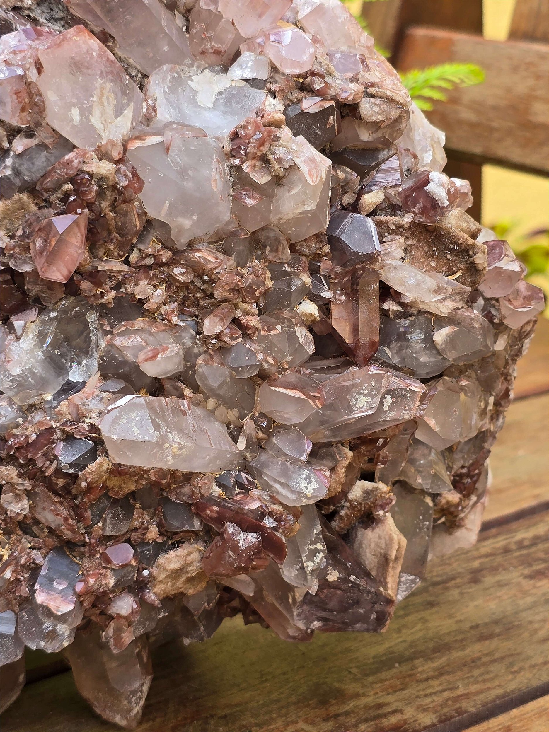 Pinha de Quartzo com Lítio (Red Phantom) Biterminado Tabular - Cod. PCO ...