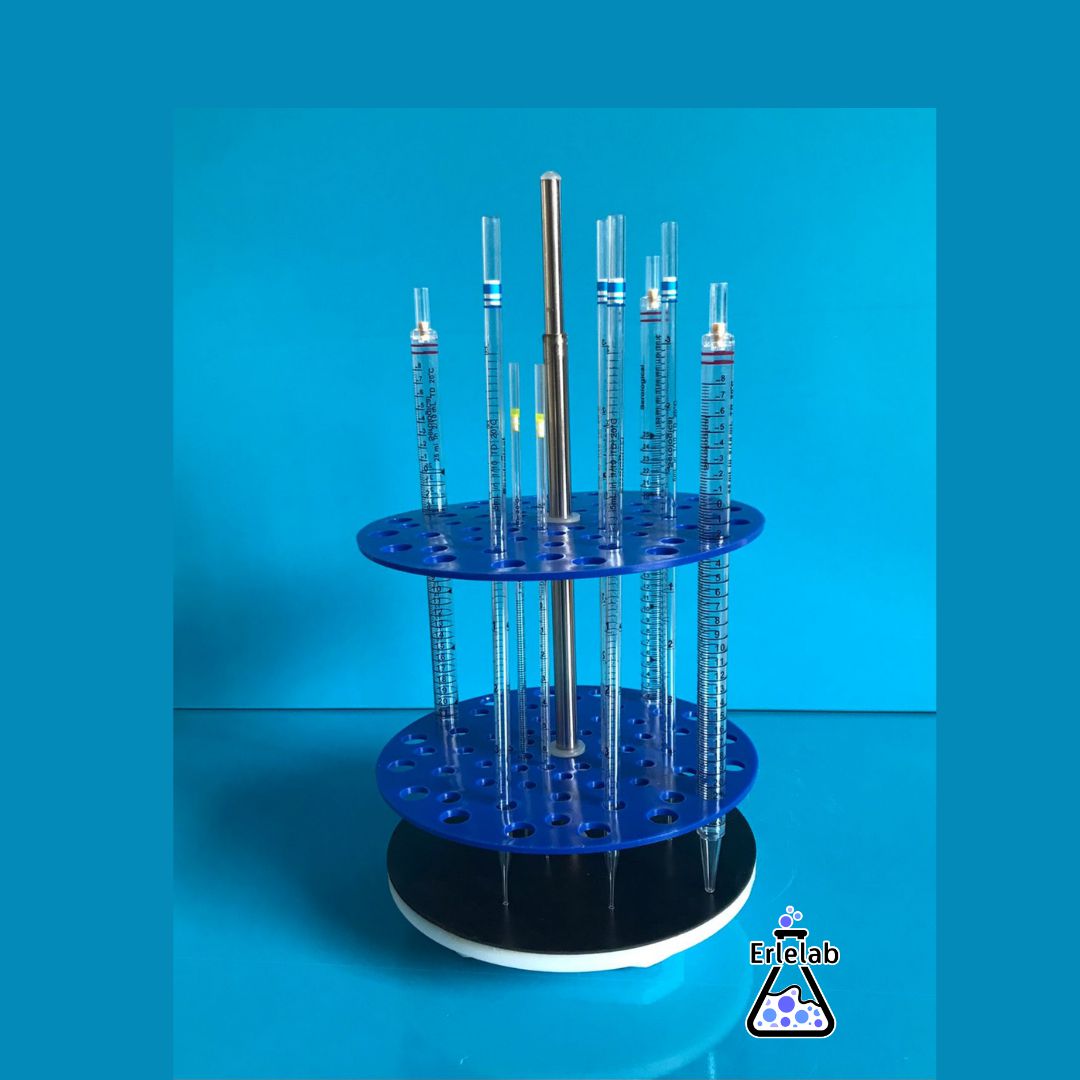 Suporte Giratório em PP para 64 Pipetas - Nalgon - ERLELAB