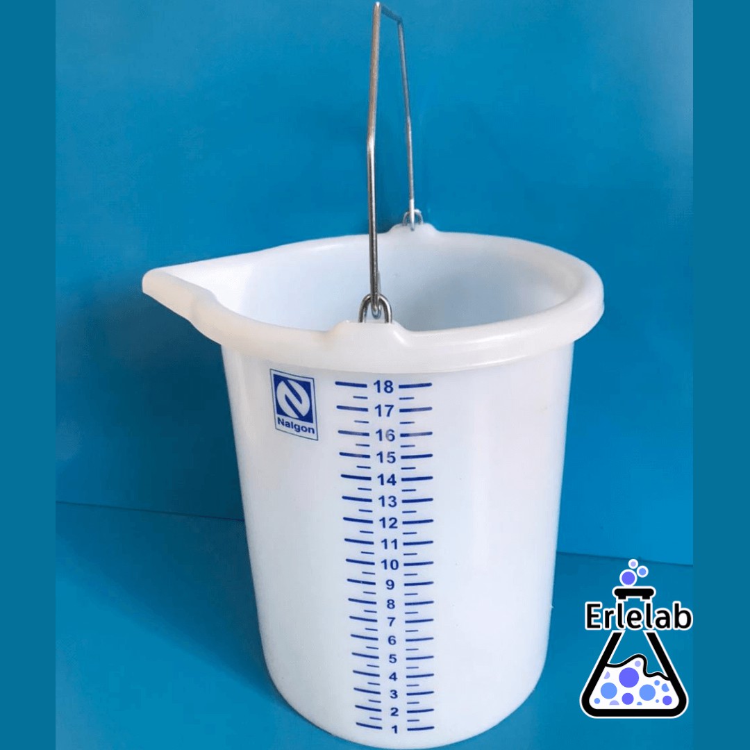Erlelab - Balde Graduado em Polietileno 18 Litros – Nalgon - ERLELAB