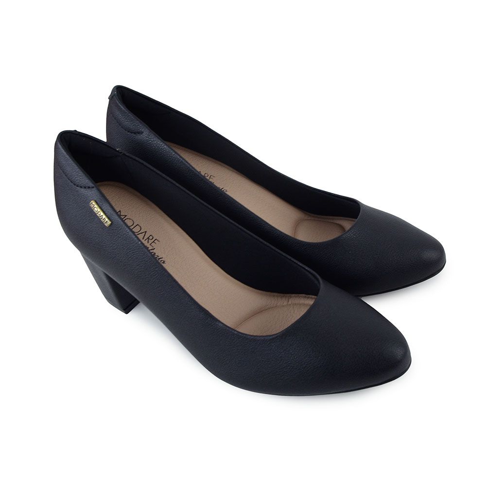 Sapato Feminino Modare Ultraconforto Preto - 7377 - Estrela Mix | Um ...