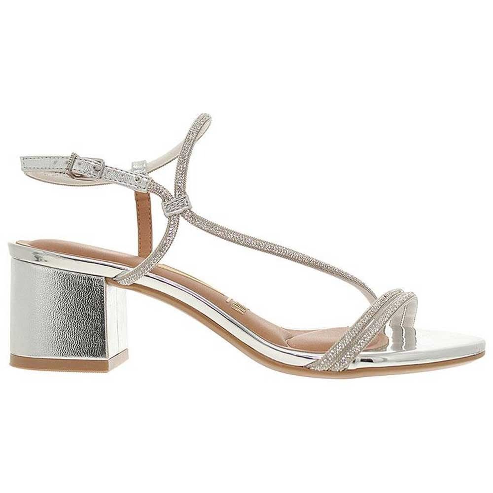 Sandália Vizzano Feminina Salto Bloco Cristal Prata - 6291 - Estrela Mix | Um Mix dos Melhores ...