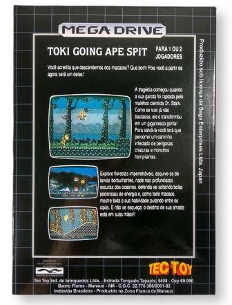 Jogo Toki Going Ape Spit - Mega Drive - Sebo dos Games - Games Antigos ...