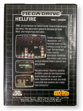 Jogo Hellfire Original - Mega Drive - Sebo dos Games - Games Antigos e ...