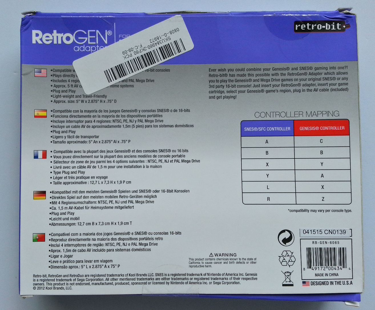 RetroGEN adaptador + Brinde (jogue Mega Drive no Super Nintendo) - Sebo ...