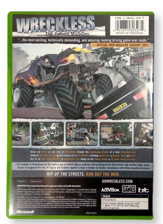 Jogo Wreckless: The Yakuza Missions Original - Xbox Clássico - Sebo dos ...