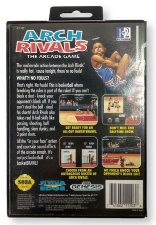 Jogo Arch Rivals the Arcade Game Original - Mega Drive - Sebo dos Games ...