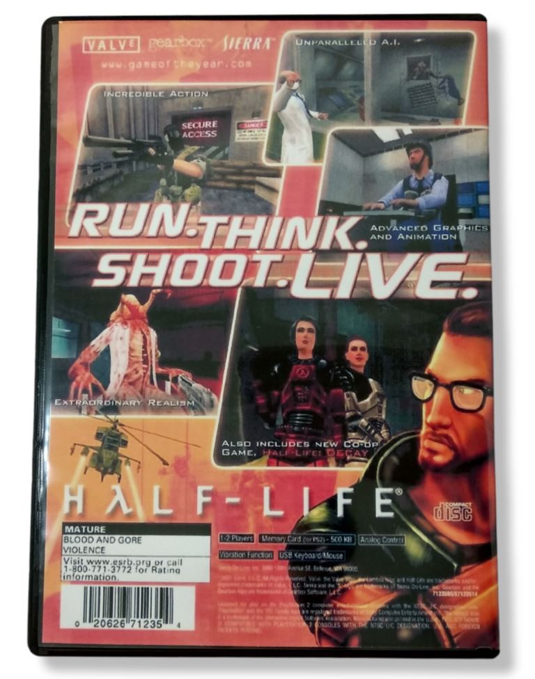 Half-Life [REPRO-PACTH] - PS2 - Sebo dos Games - Games Antigos e Usados dos Atari ao PS...
