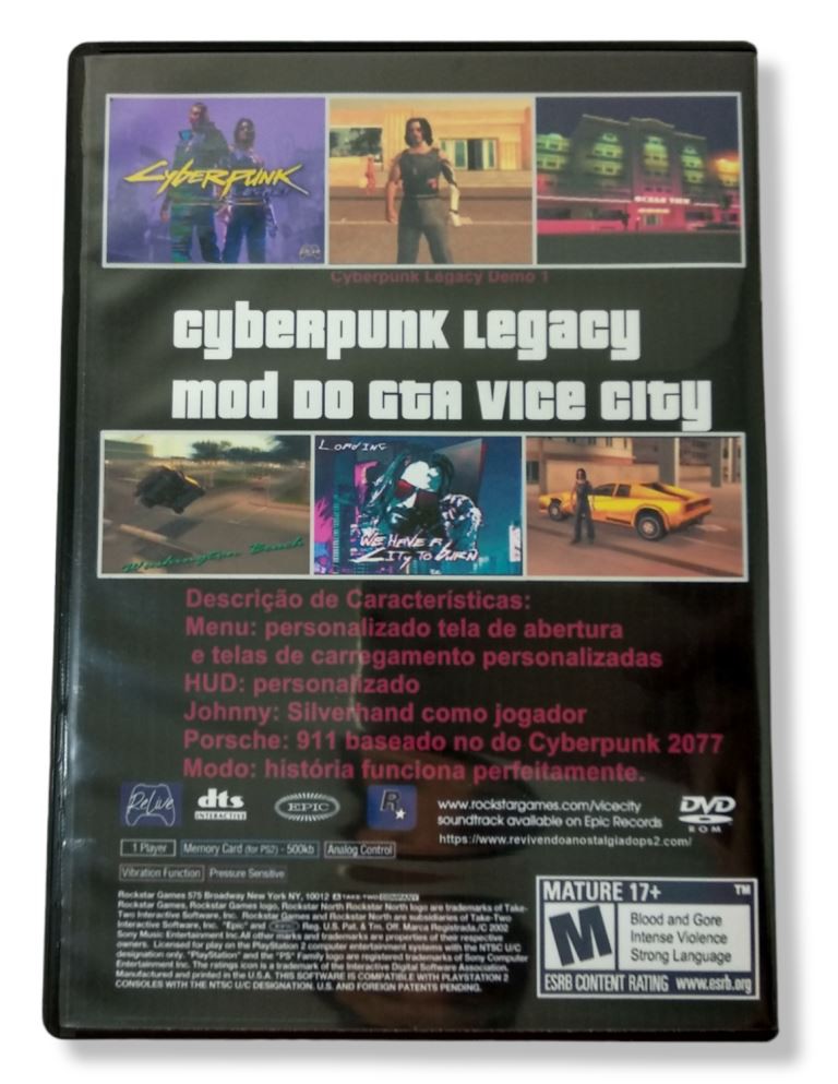 Cyberpunk Legacy [REPRO-PACTH] - PS2 - Sebo dos Games - Games Antigos e Usados dos Atari ao PS...