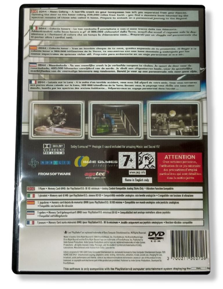 Echo Night Beyond [REPRO-PACTH] - PS2 - Sebo dos Games - Games Antigos e Usados dos Atari ao PS...