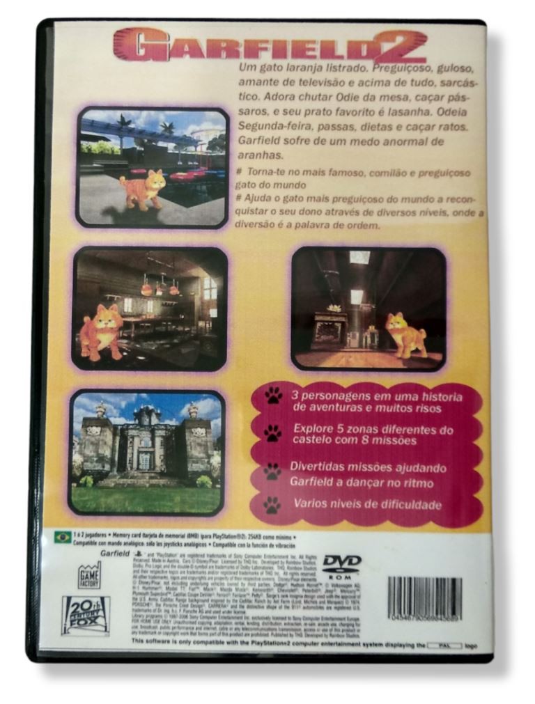 Garfield 2 [REPRO-PACTH] - PS2 - Sebo dos Games - Games Antigos e ...