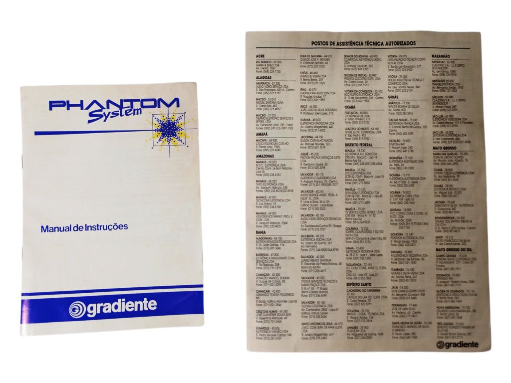 Console Phantom System Gradiente - Sebo dos Games - Games Antigos e Usados dos Atari ao PS...