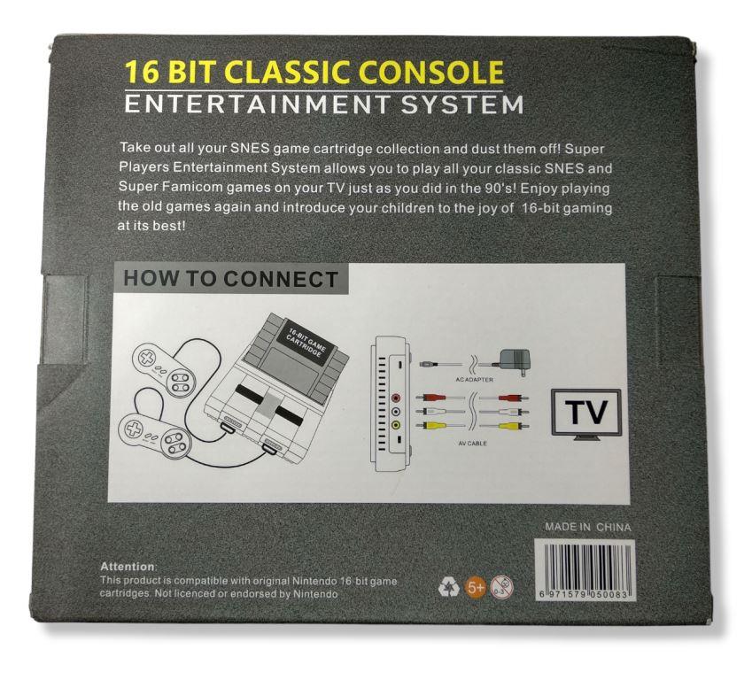 Console 16 Bit Mini (2 controles + 2 Cartuchos) - Sebo dos Games ...